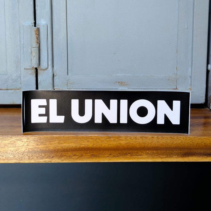 Board Logo Sticker – Black – El Union