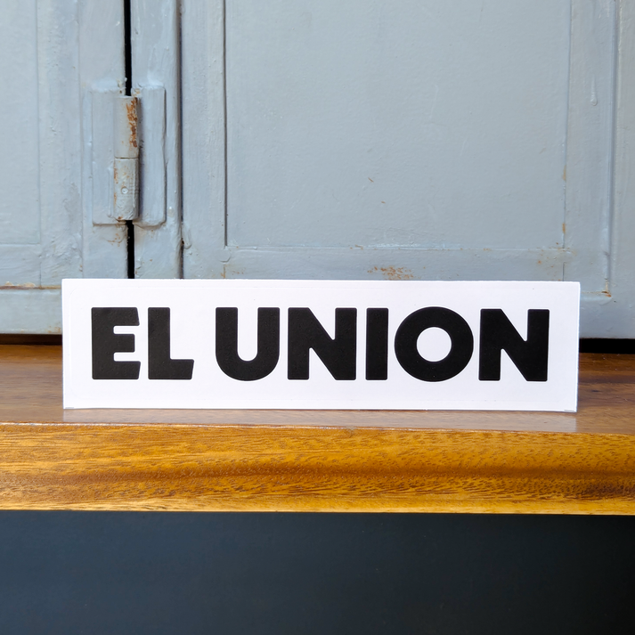 Board Logo Sticker – White – El Union